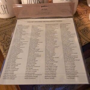 Rae Dunn | Storage & Organization | Rae Dunn 8 Organizing Labels Tan ...